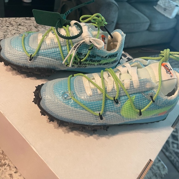 Off-White | Shoes | Original Off White Waffle Racer Nike Vivid Sky ...